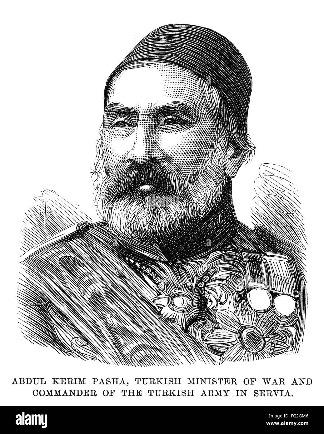 ABDUL KERIM PASHA /n(1807-1883). Ottoman soldier and commander of the ...