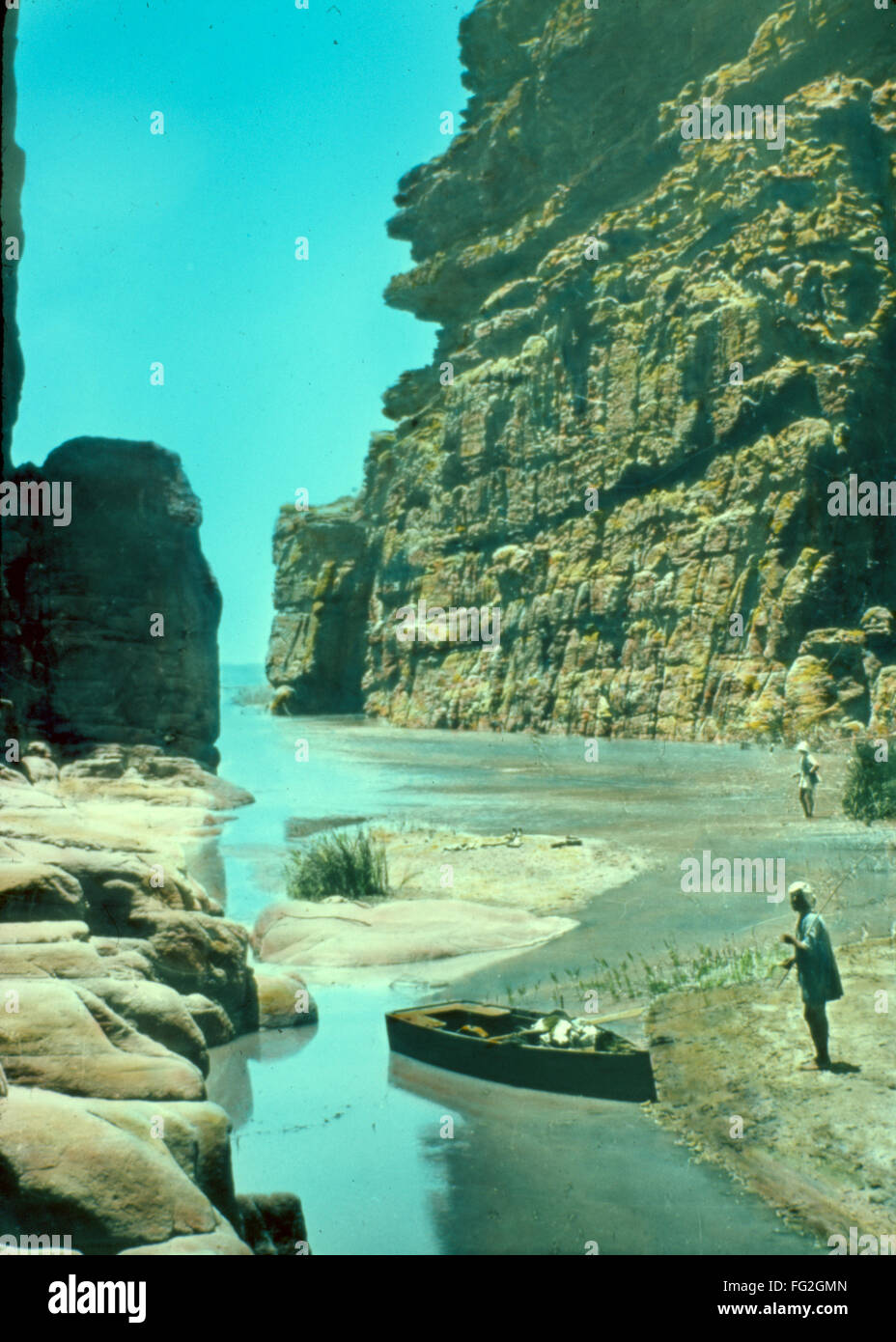 JORDAN: ARNON RIVER. /nA view of the Arnon River in Jordan, flowing ...