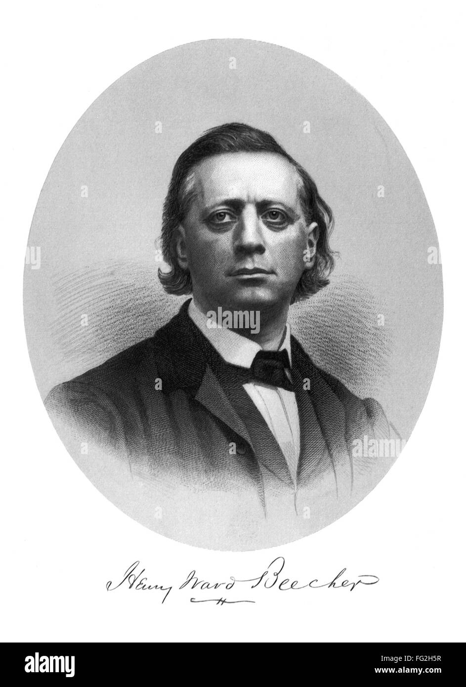 HENRY WARD BEECHER /n(1813-1887). American clergyman. At age 50. Steel ...