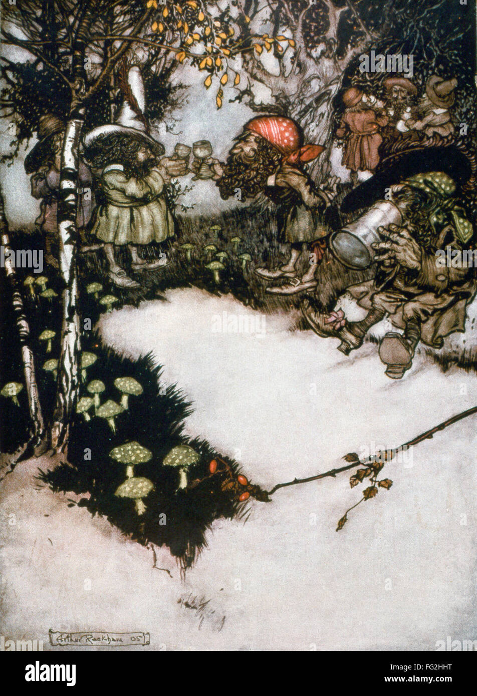 RIP VAN WINKLE, 1904. /nIllustration by Arthur Rackham for a 1904 ...
