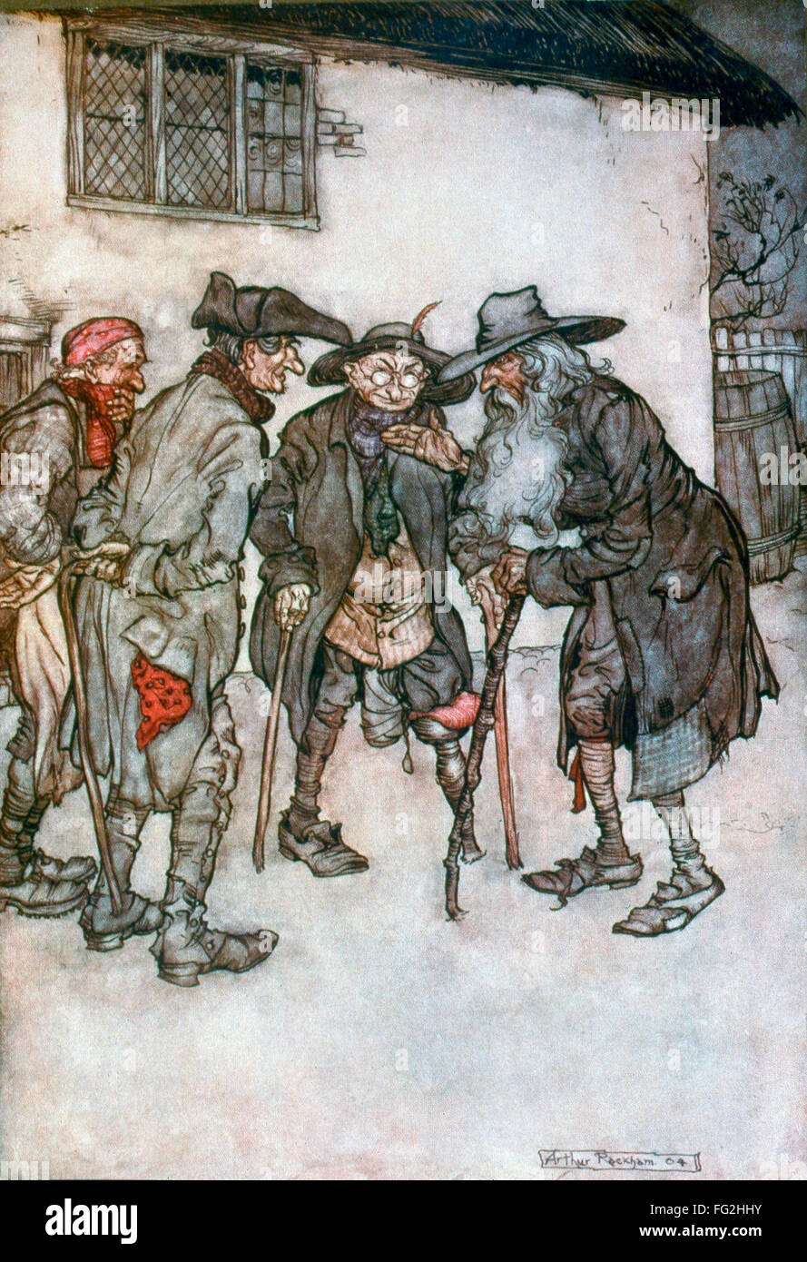 RIP VAN WINKLE, 1904. /nIllustration by Arthur Rackham for a 1904 ...