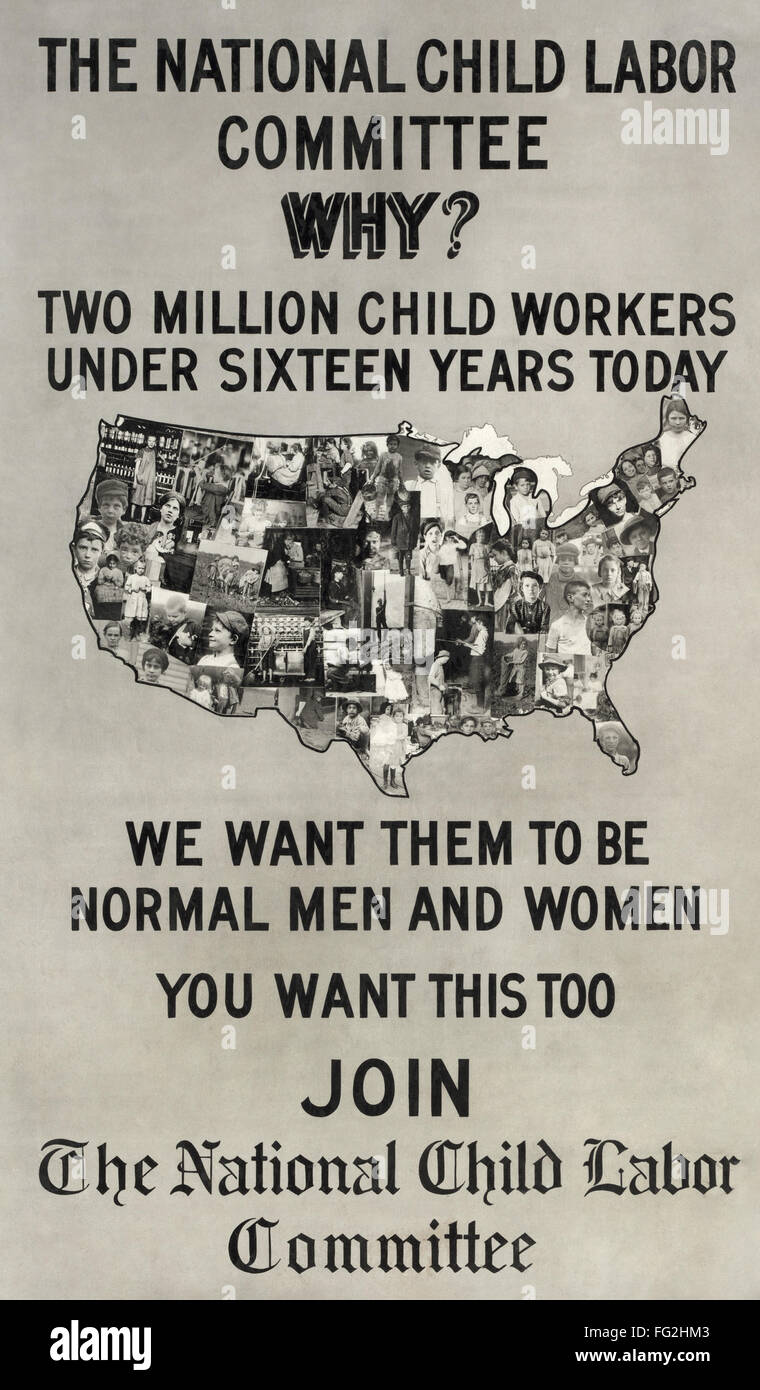 ANTI CHILD LABOR POSTER. /nA poster promoting the National Child Labor ...