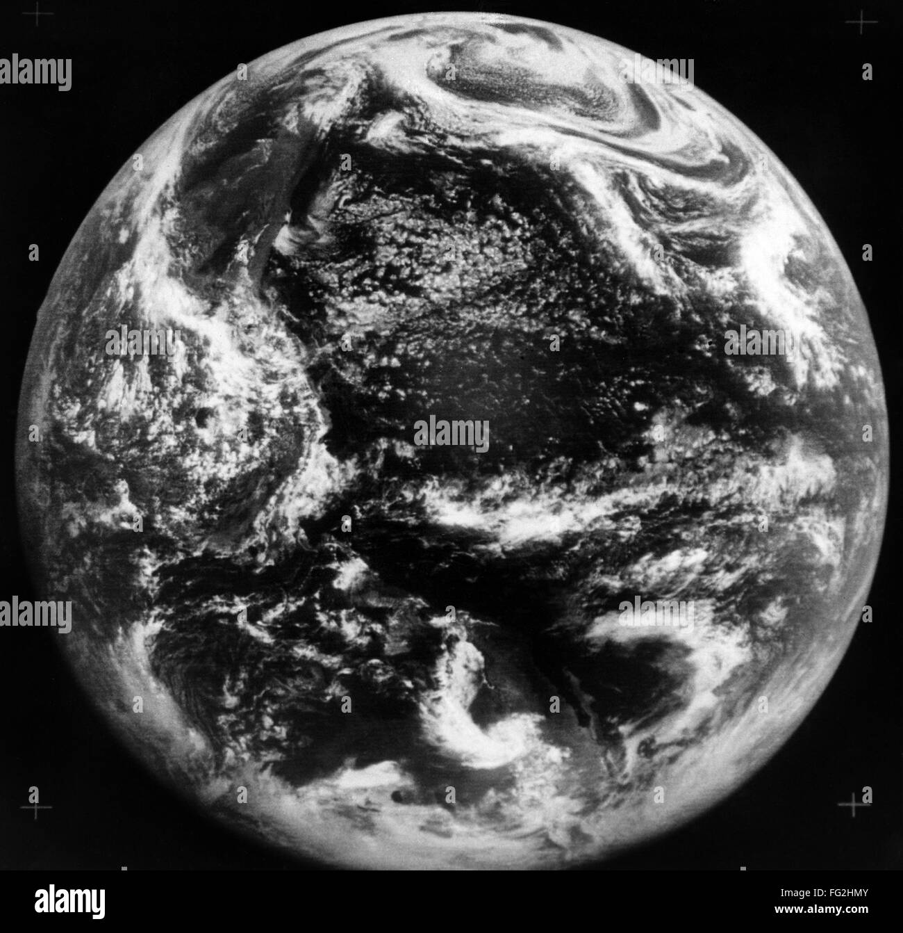 EARTH FROM SPACE, 1968. /nA view of North and South America from space ...