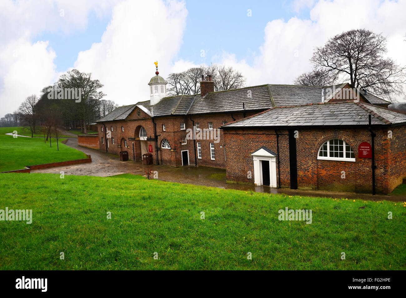 Stable Courtyard at Temple Newsam House in Leeds Yorkshire Stock Photo ...