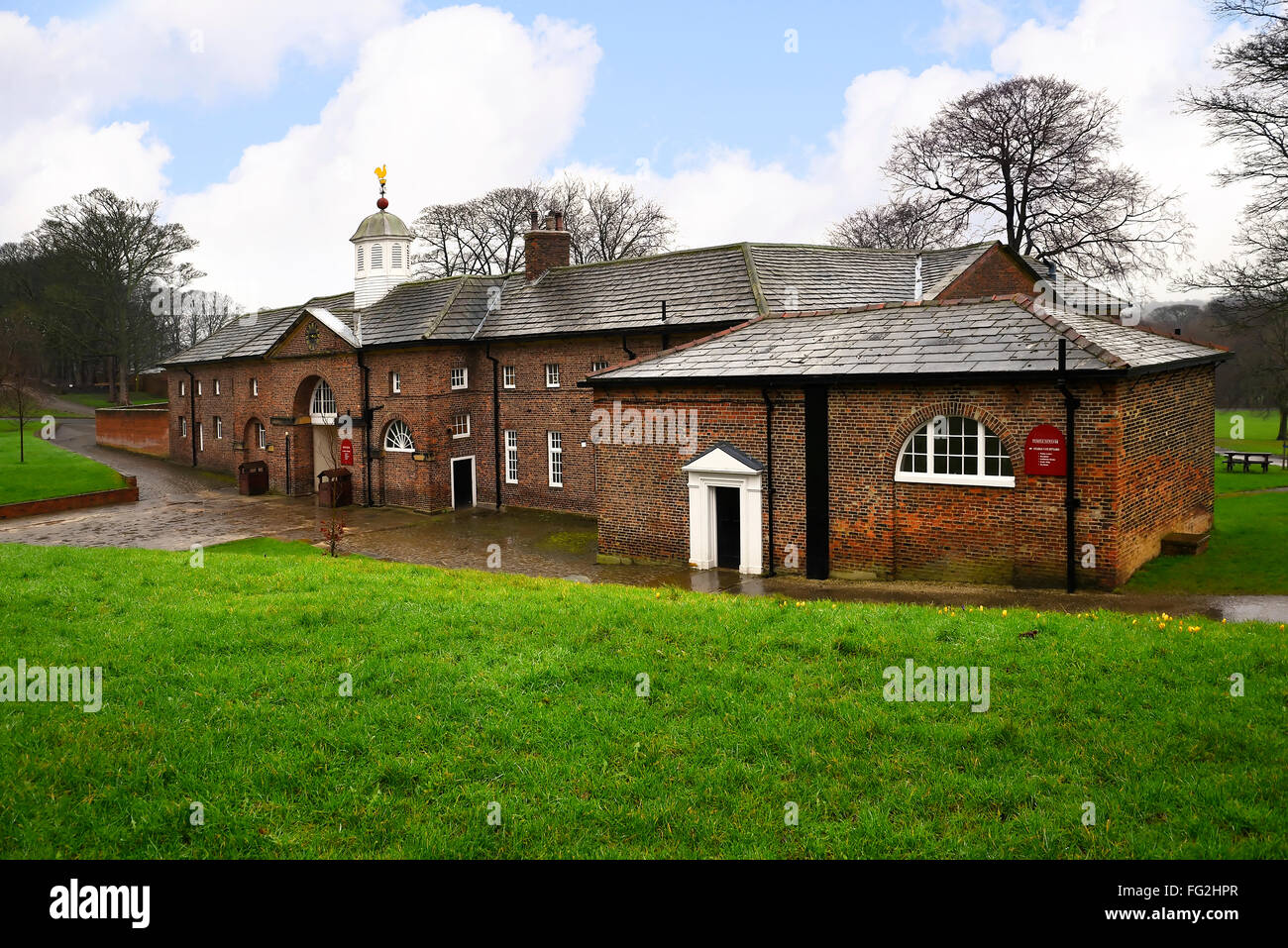 Stable Courtyard at Temple Newsam House in Leeds Yorkshire Stock Photo ...