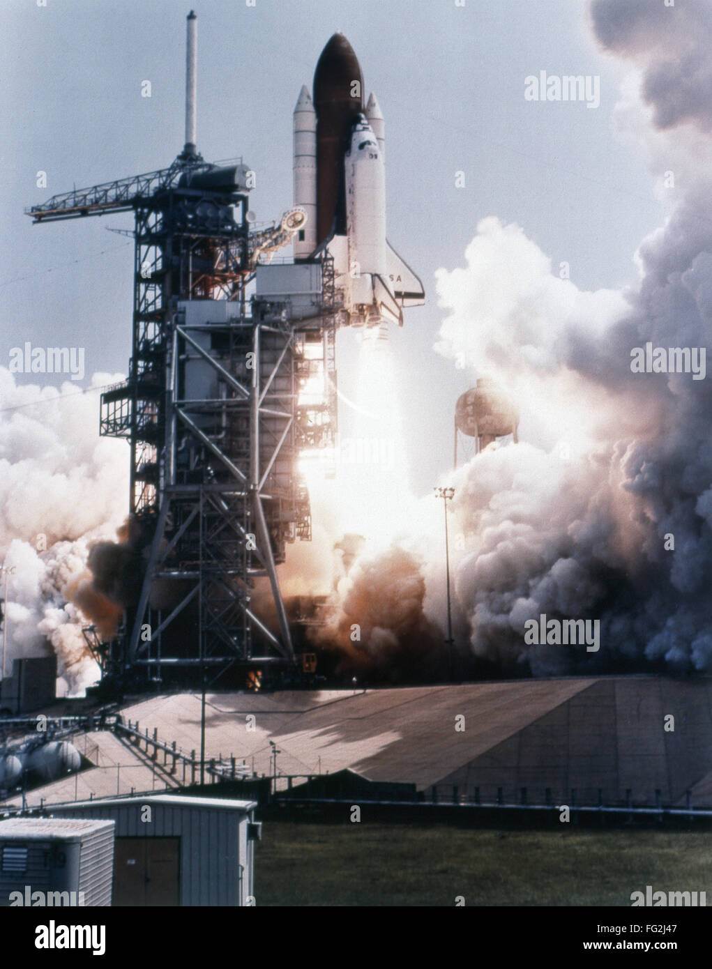 SPACE SHUTTLE LAUNCH, 1982. /nThe launch of the Space Shuttle Columbia ...