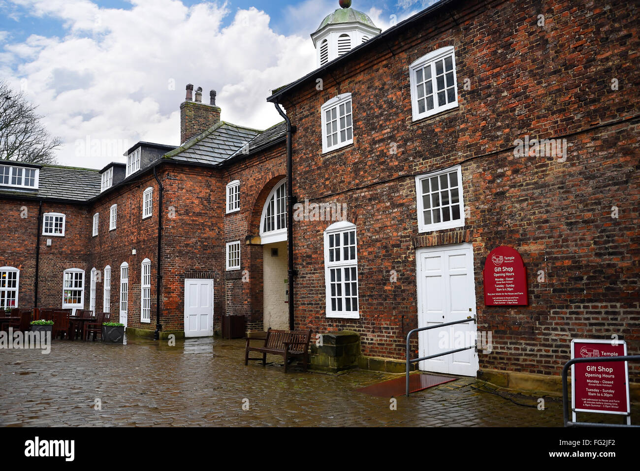 Stable Courtyard at Temple Newsam House in Leeds Yorkshire Stock Photo ...