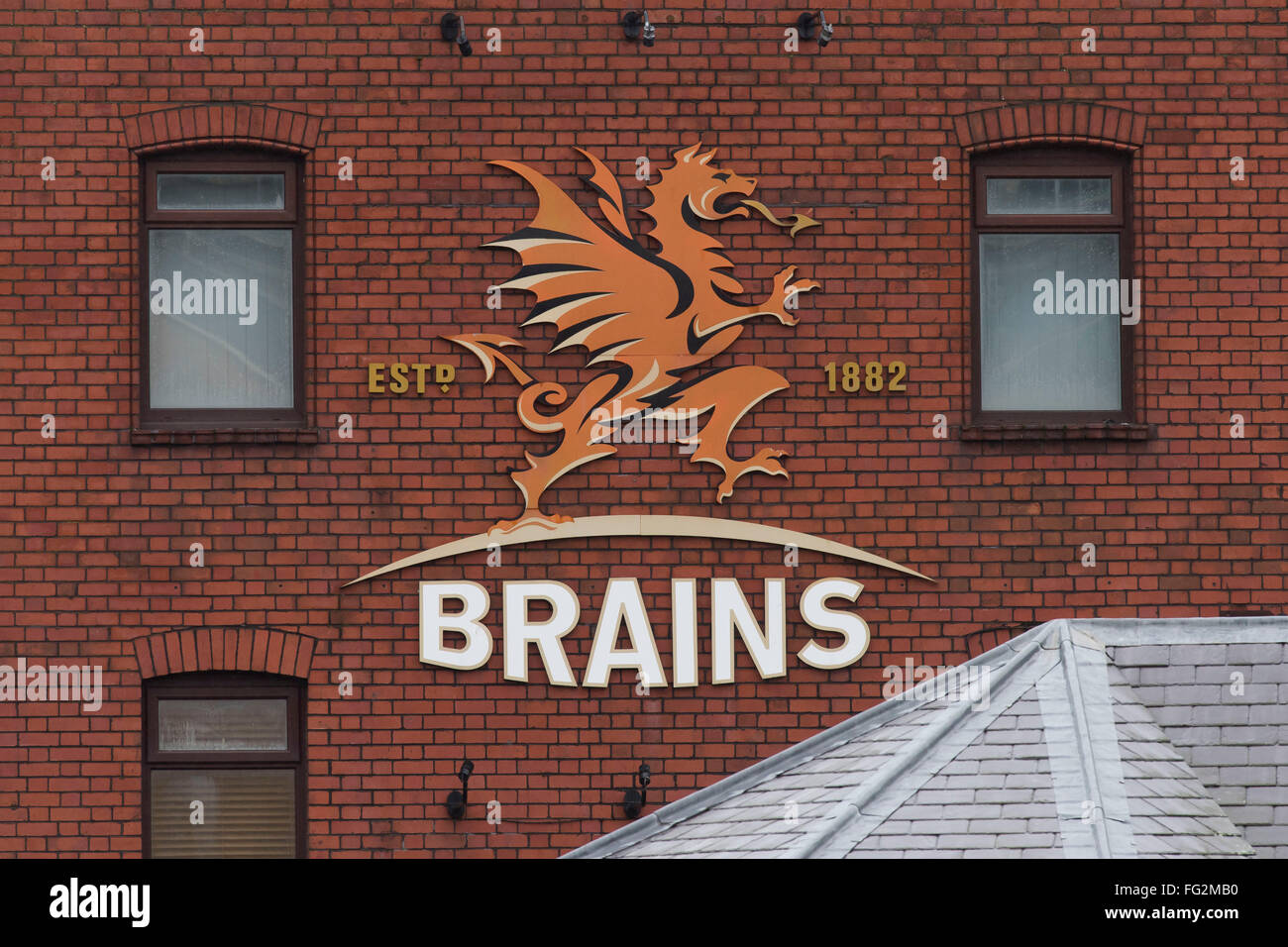 SA Brains Brewery in Cardiff, South Wales Stock Photo - Alamy