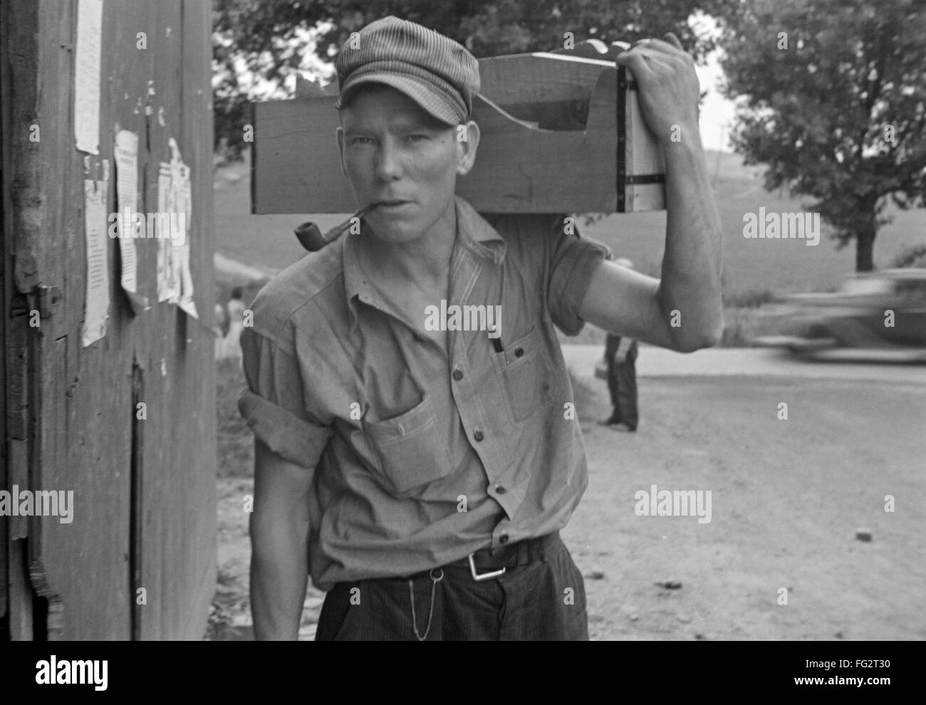 PENNSYLVANIA: WORKER, 1935. /nPortrait of a carpenter in Westmoreland ...