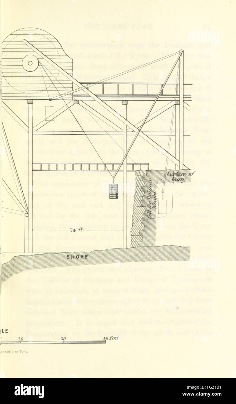 River tyne map hi-res stock photography and images - Alamy