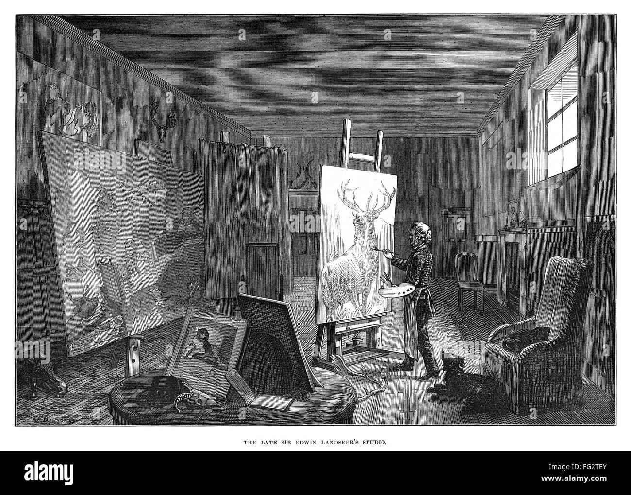 Victorian artist sir edwin landseer hi-res stock photography and images ...