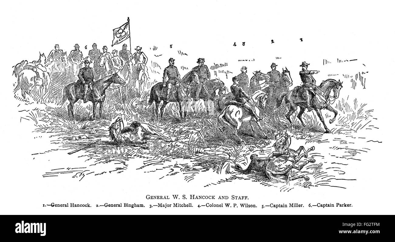 WINFIELD SCOTT HANCOCK /n(1824-1886). American army officer and ...