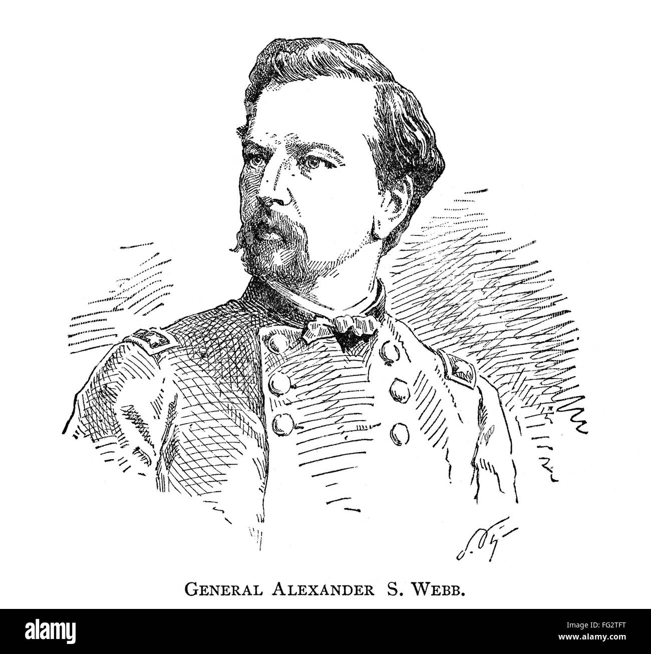 ALEXANDER STEWART WEBB /n(1835-1911). U.S. Army officer and Union Army ...