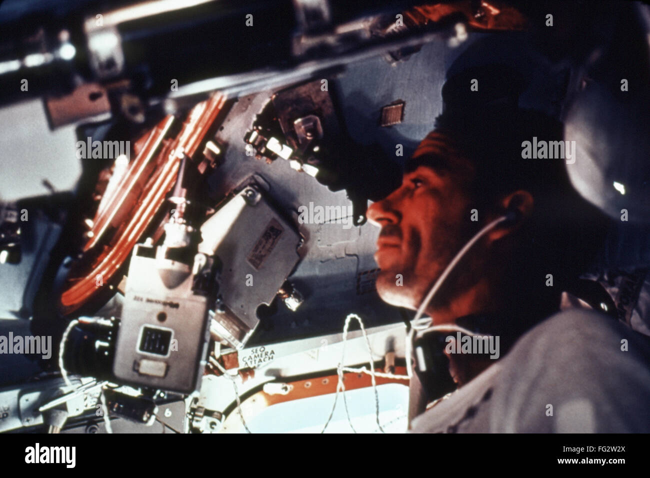 WALTER CUNNINGHAM (1932- ). /nAmerican astronaut. Photographed aboard ...