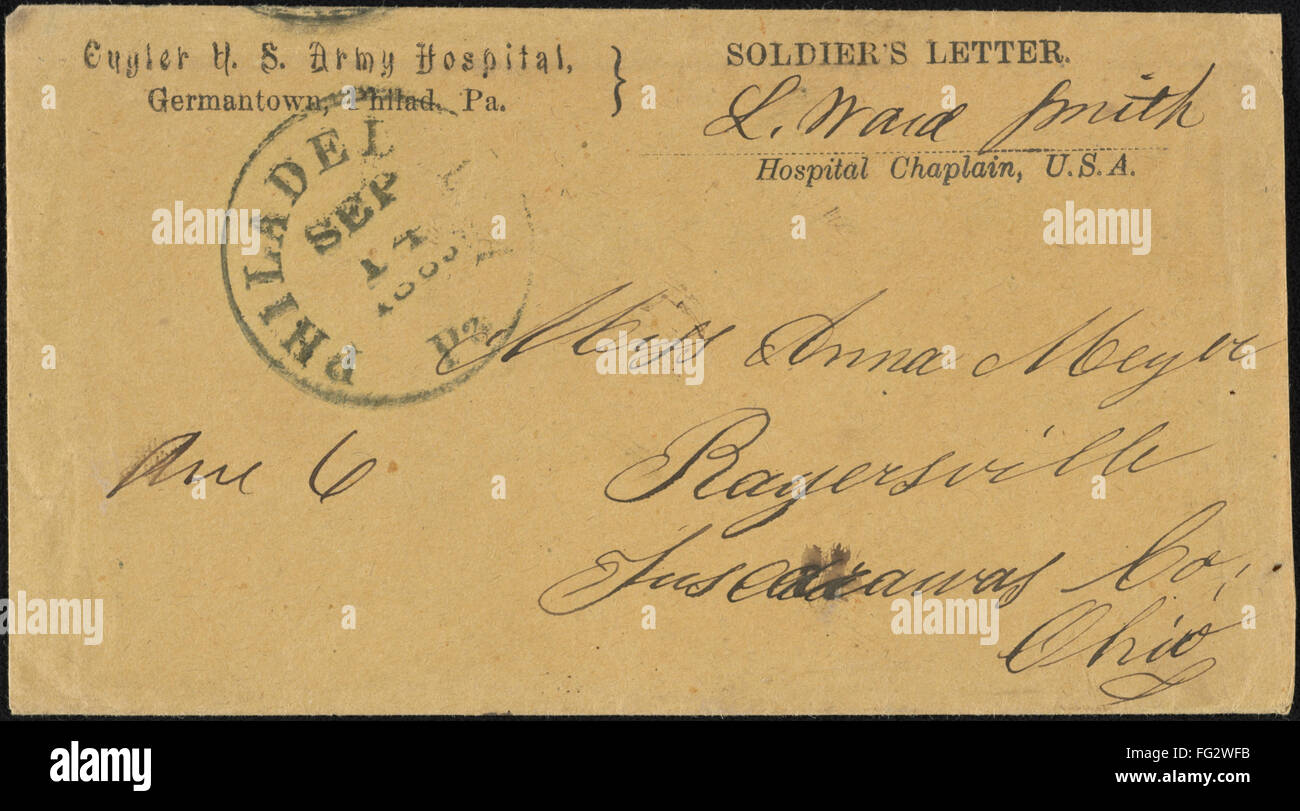 CIVIL WAR LETTER, c1862. /nAmerican Civil War soldier's letter from ...