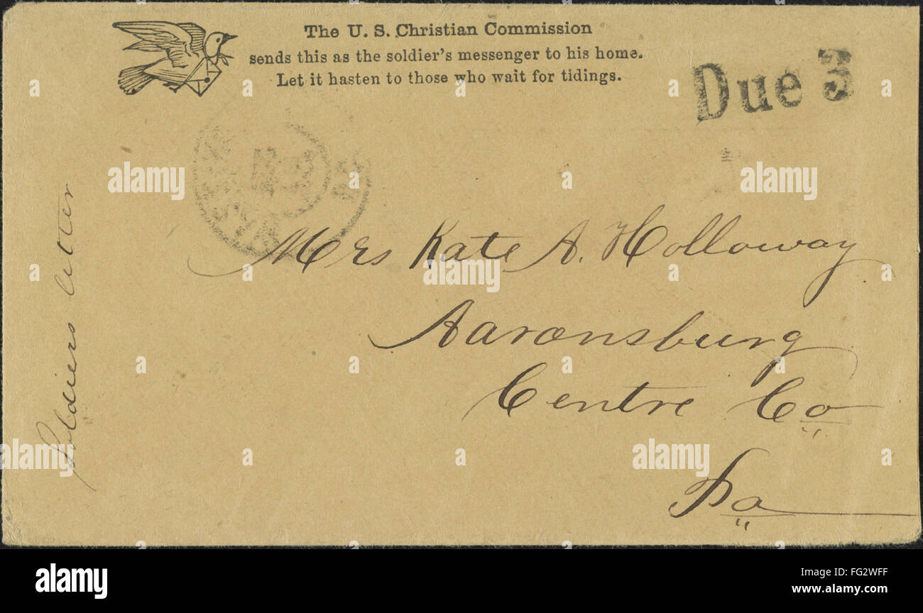 CIVIL WAR LETTER, c1862. /nAmerican Civil War soldier's letter ...