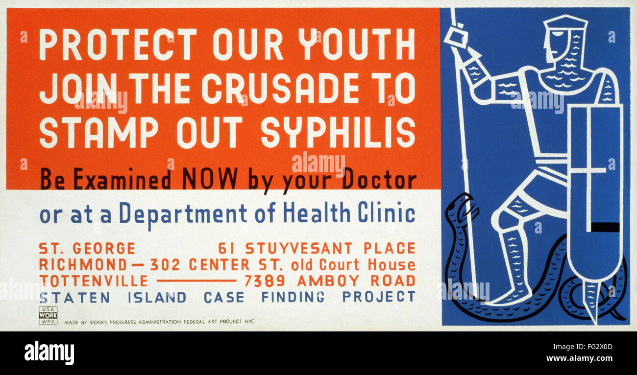 POSTER: HEALTH, c1937. /n'Protect our youth - Join the crusade to stamp ...