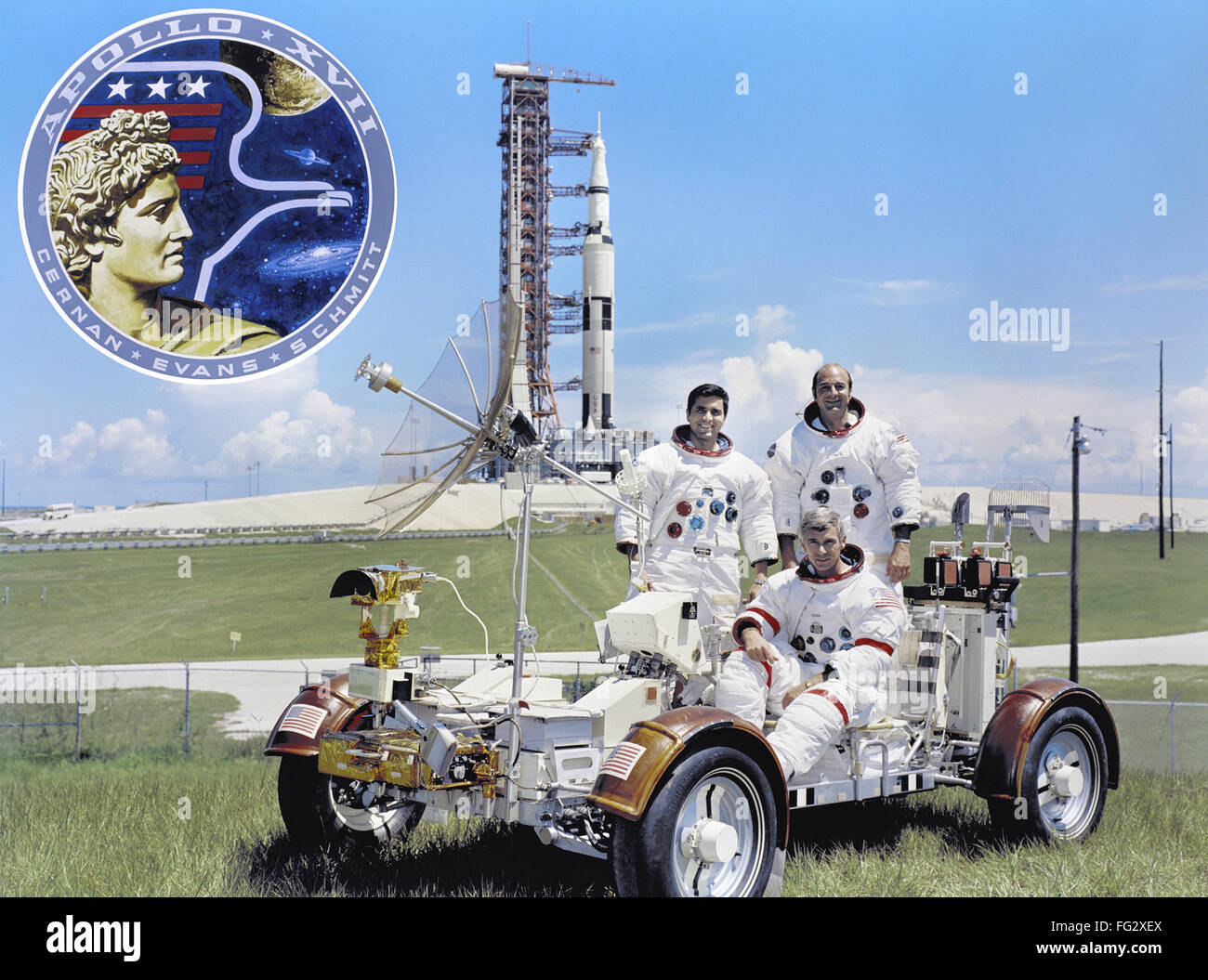 APOLLO 17: CREW, 1971. /nThe crew of the Apollo 17 mission at the ...