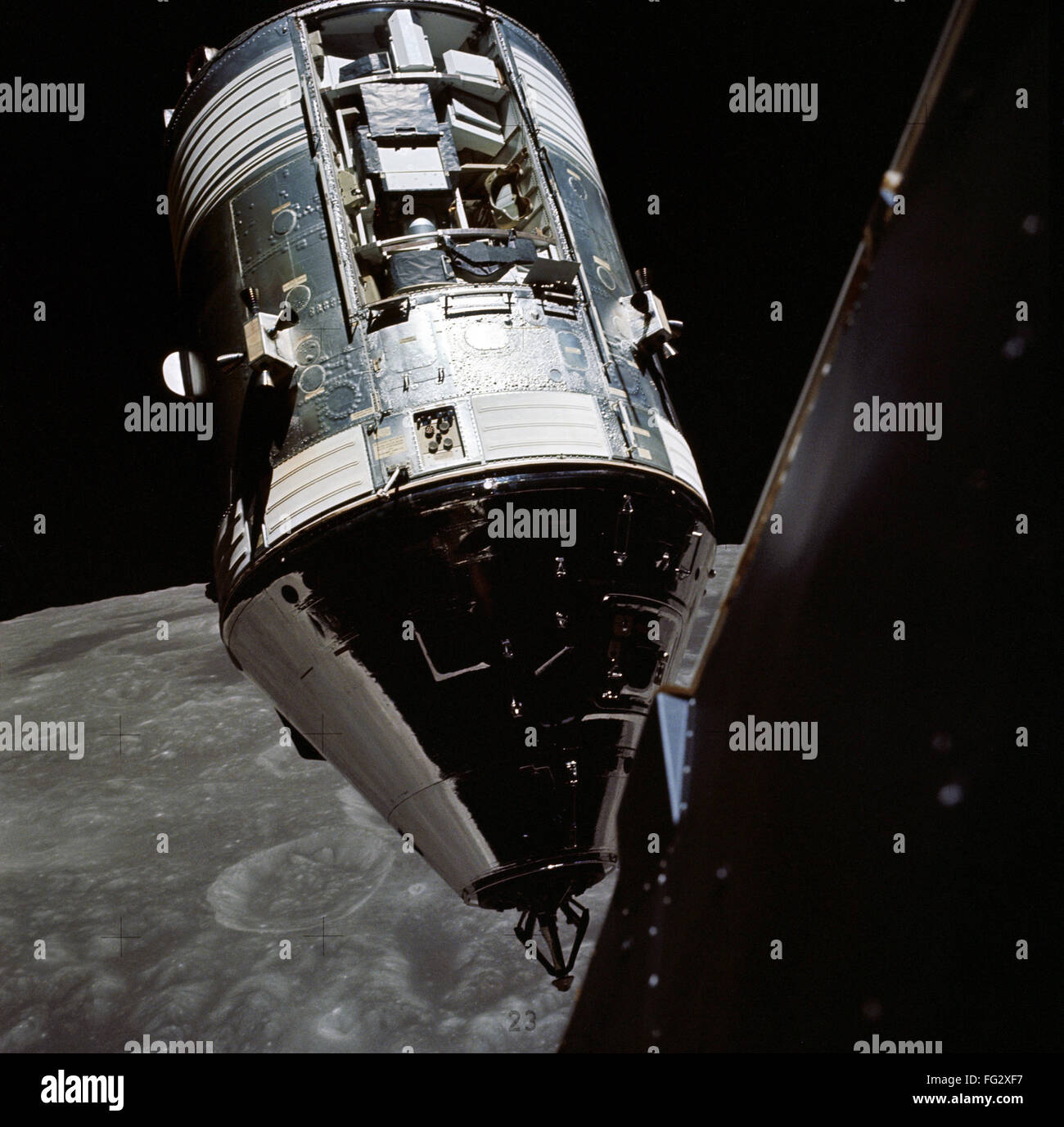 APOLLO 17, 1972. /nThe Apollo 17 Command and Service Modules, seen from ... APOLLO 17, 1972. /nThe Apollo 17 Command and Service Modules, seen from ...