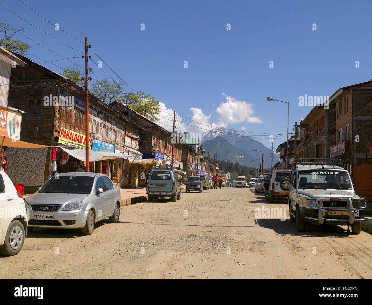 Market area ; Pahalgam ; Jammu and Kashmir ; India Stock Photo - Alamy