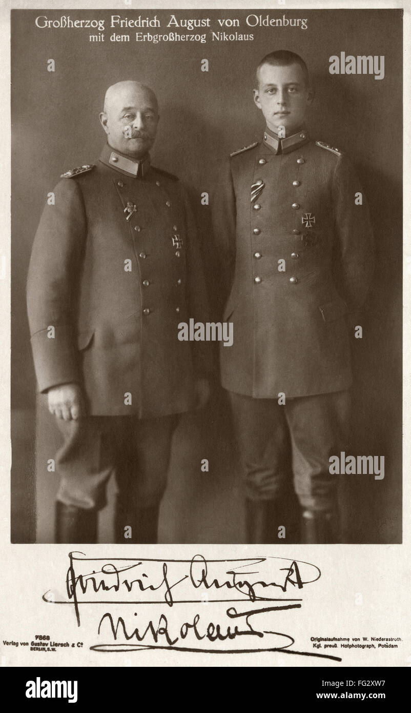 FREDERICK AUGUSTUS II /n(1852-1931). Grand Duke of Oldenburg ...