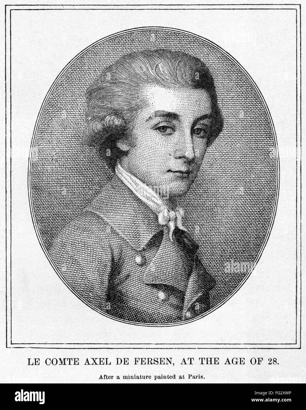 HANS AXEL VON FERSON /n(1755-1810). Swedish Count, diplomat and ...