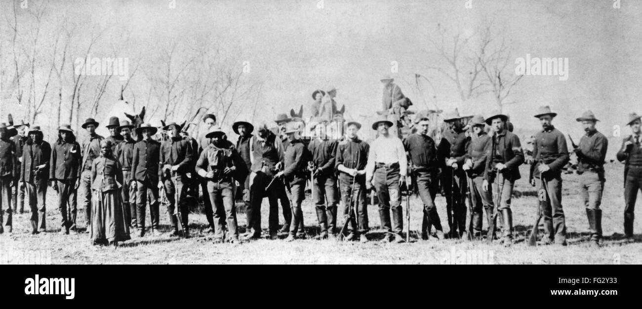 OKLAHOMA LAND RUSH, c1888. /nTroop C of the 5th Cavalry, which arrested ...