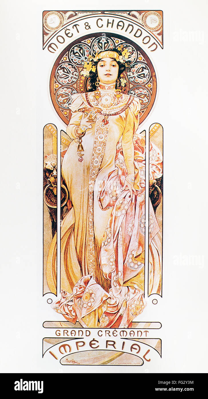 MUCHA: MOET AND CHANDON. /nAdvertisement for Moet and Chandon ...