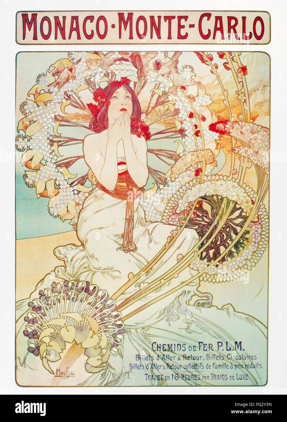 MUCHA: MONACO, 1897. /nAdvertisement for Monaco and Monte Carlo ...