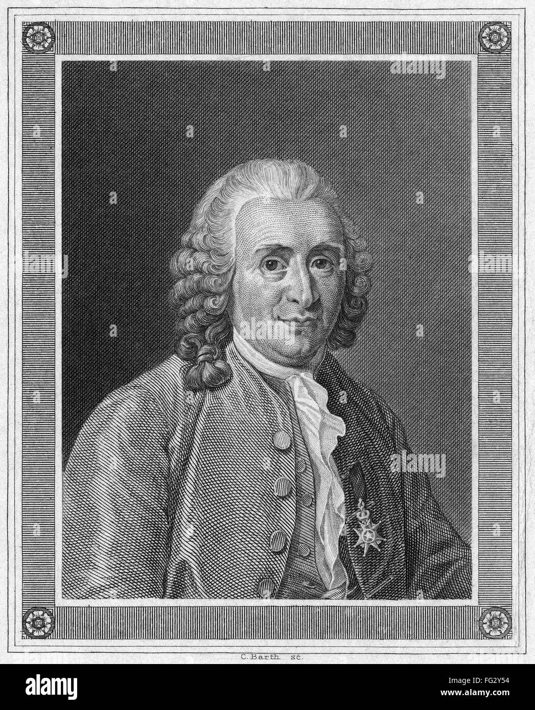 CAROLUS LINNAEUS (1707-1778). /nSwedish botanist. Steel engraving ...