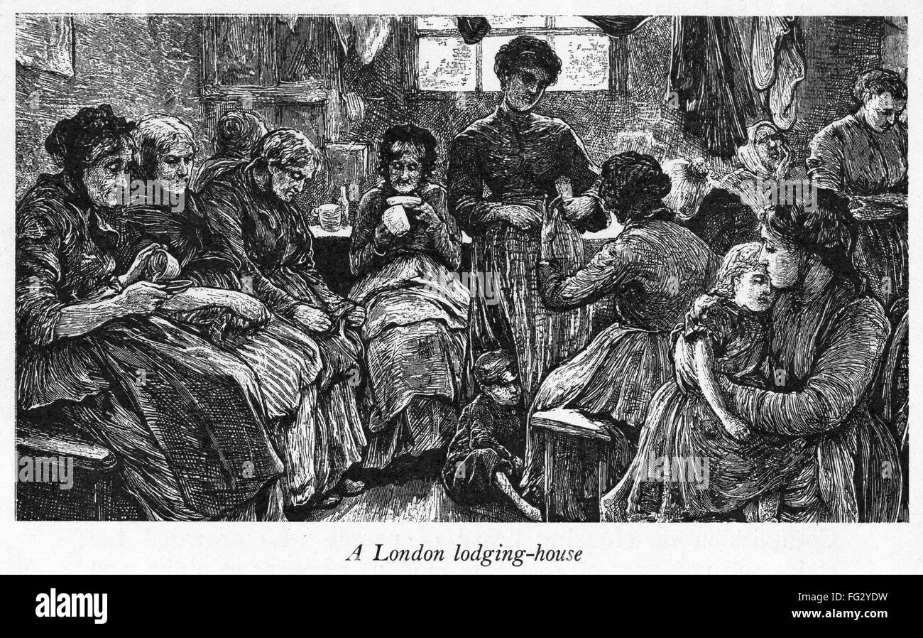 ENGLAND: LODGING HOUSE. /nA lodging house for poverty-stricken women in ...