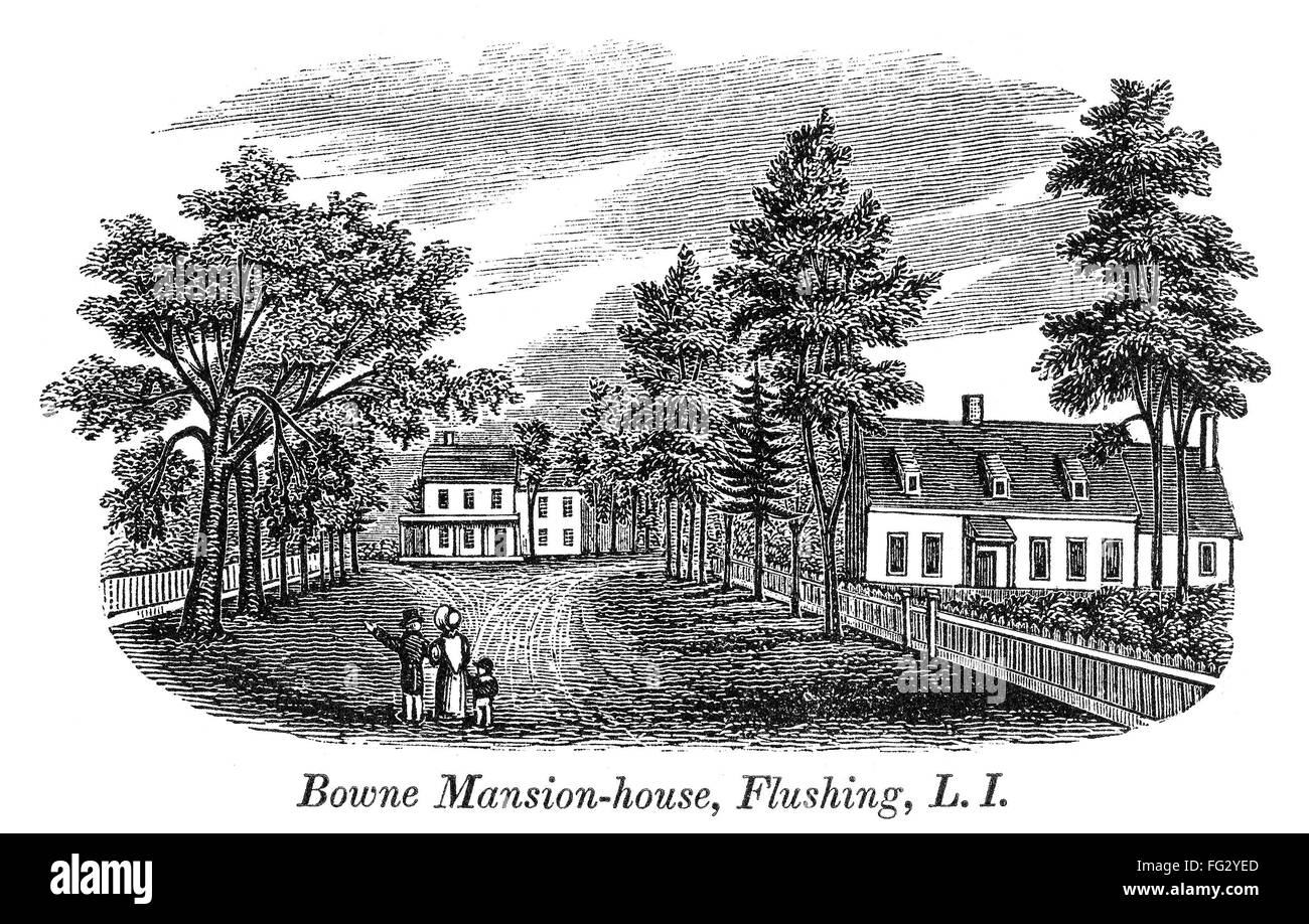 BOWNE HOUSE, 1661. /nThe Bowne House, built in 1661 by John Bowne in ...