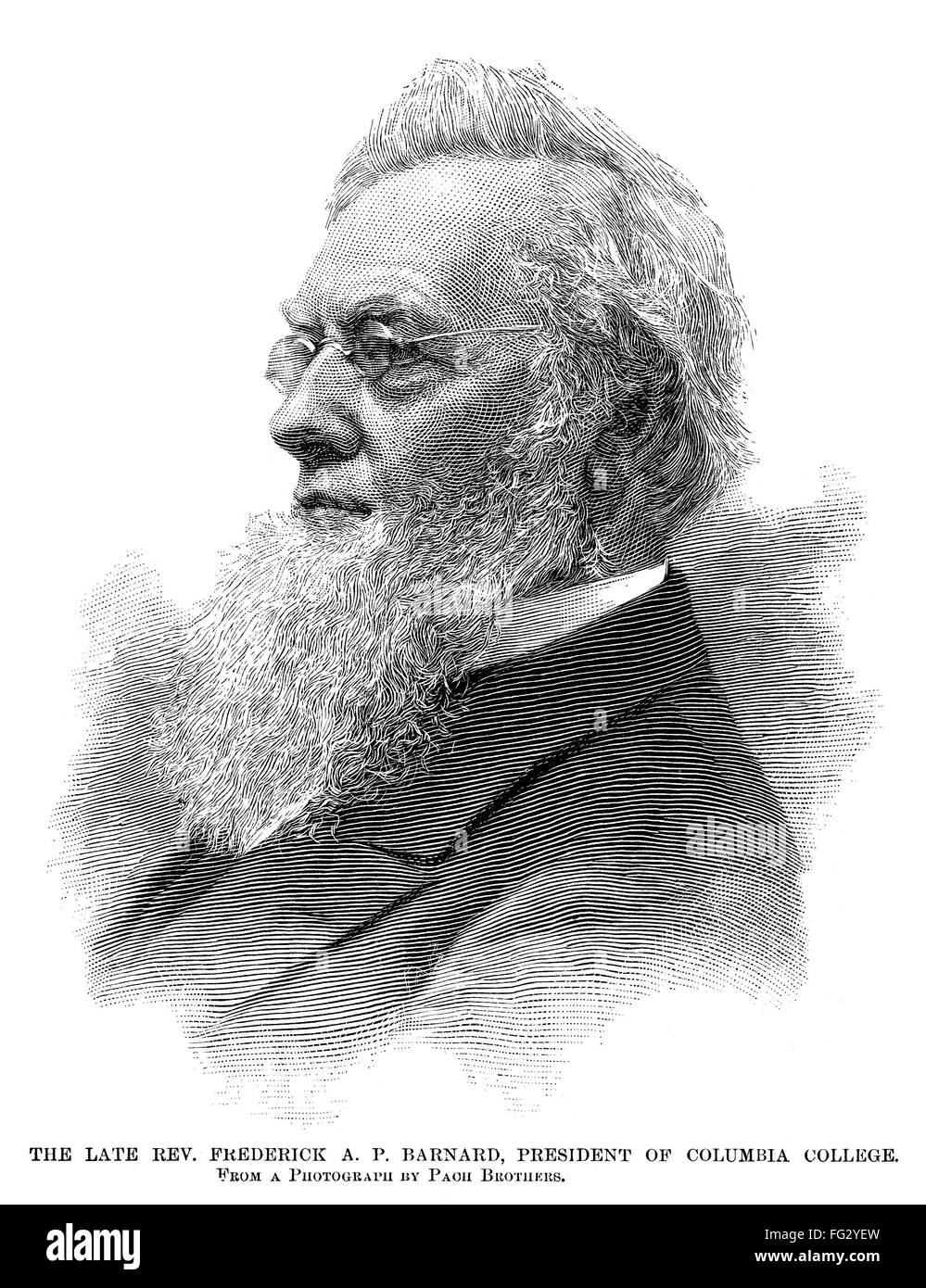 FREDERICK A. P. BARNARD /n(1809-1899). American scientist and educator ...