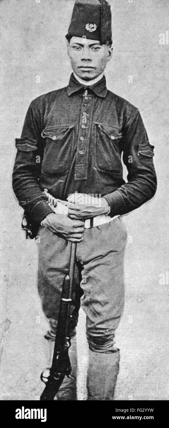PHILIPPINE-AMERICAN WAR. /nRodriquez, a Moro Sergeant in the Philippine ...