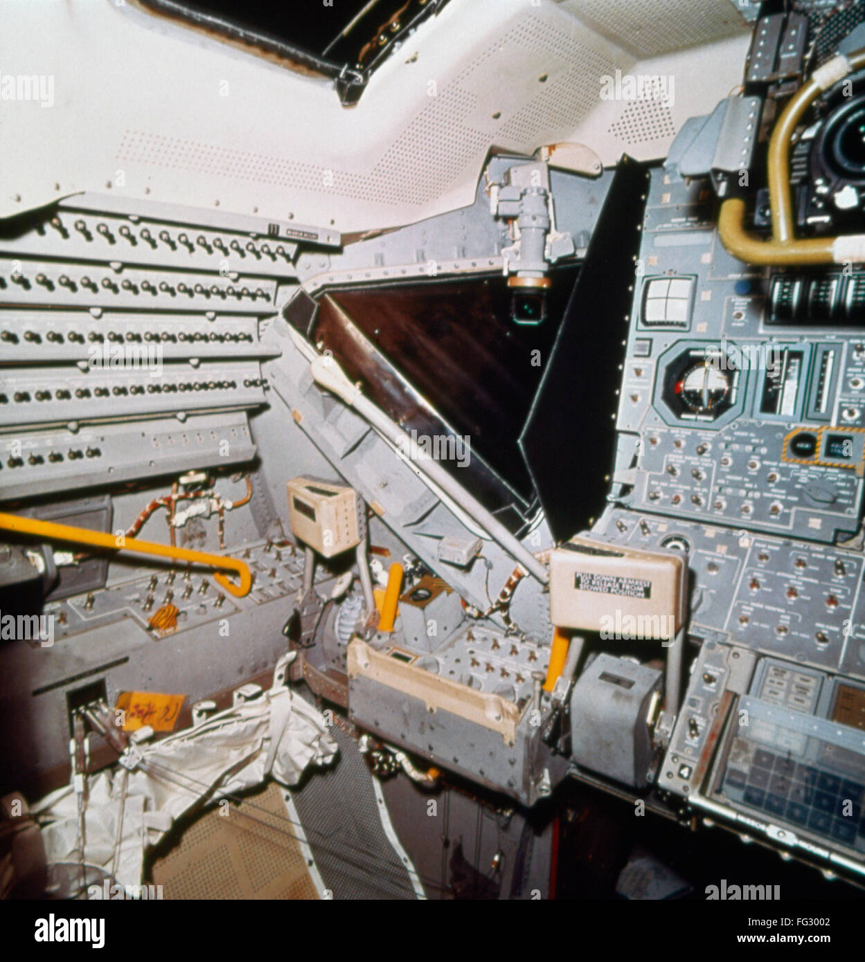 APOLLO 12, 1969. /nThe interior of the Apollo 12 Command and Service ...