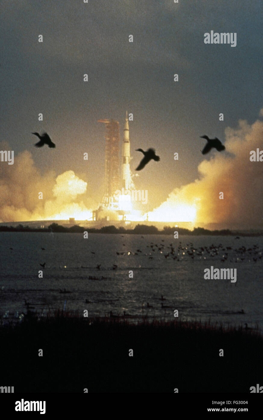 APOLLO 12: LAUNCH, 1969. /nThe launch of the Apollo 12 Saturn V from ...