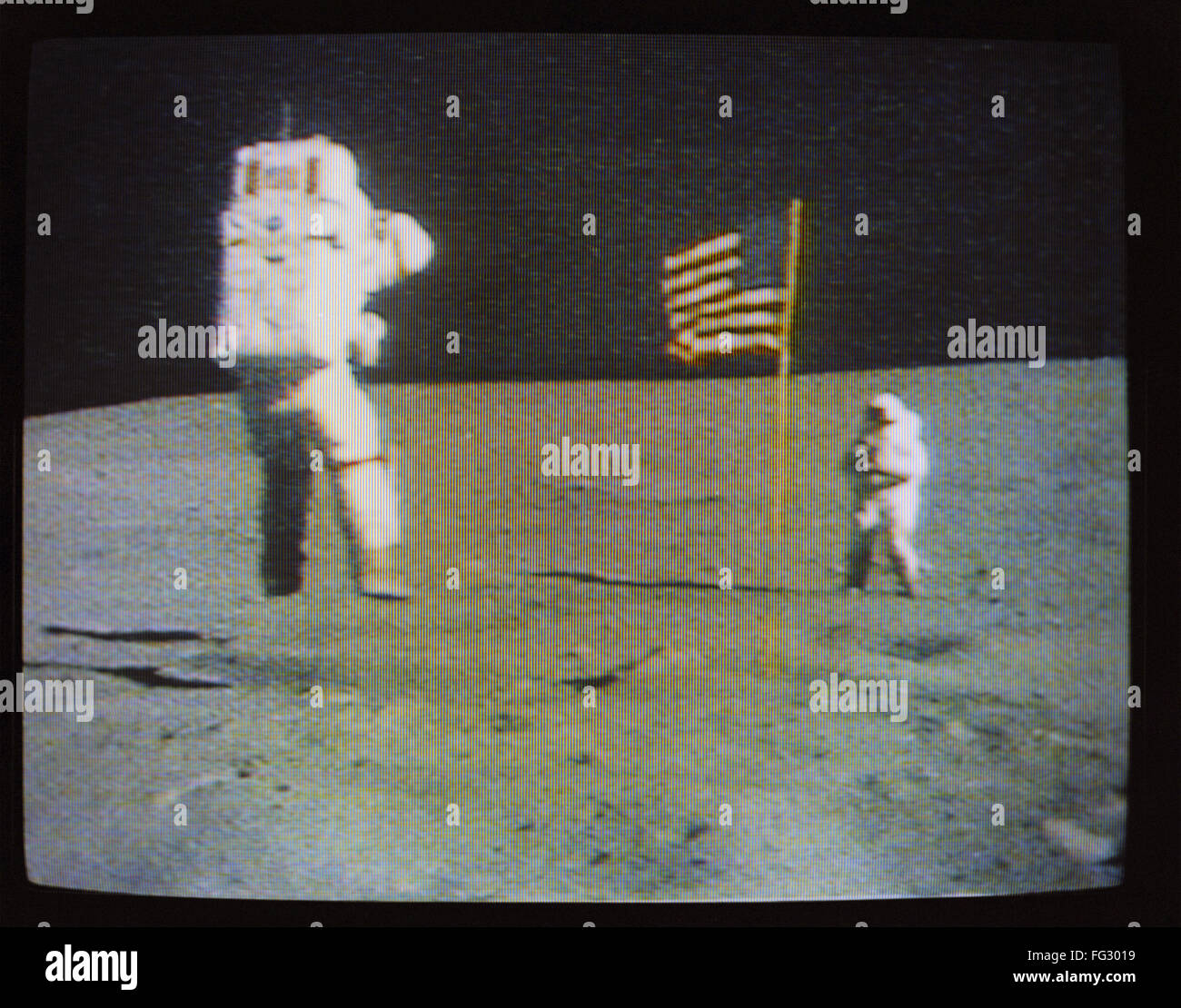 APOLLO 16, 1972. /nAstronaut John W. Young jumping as he salutes the ...