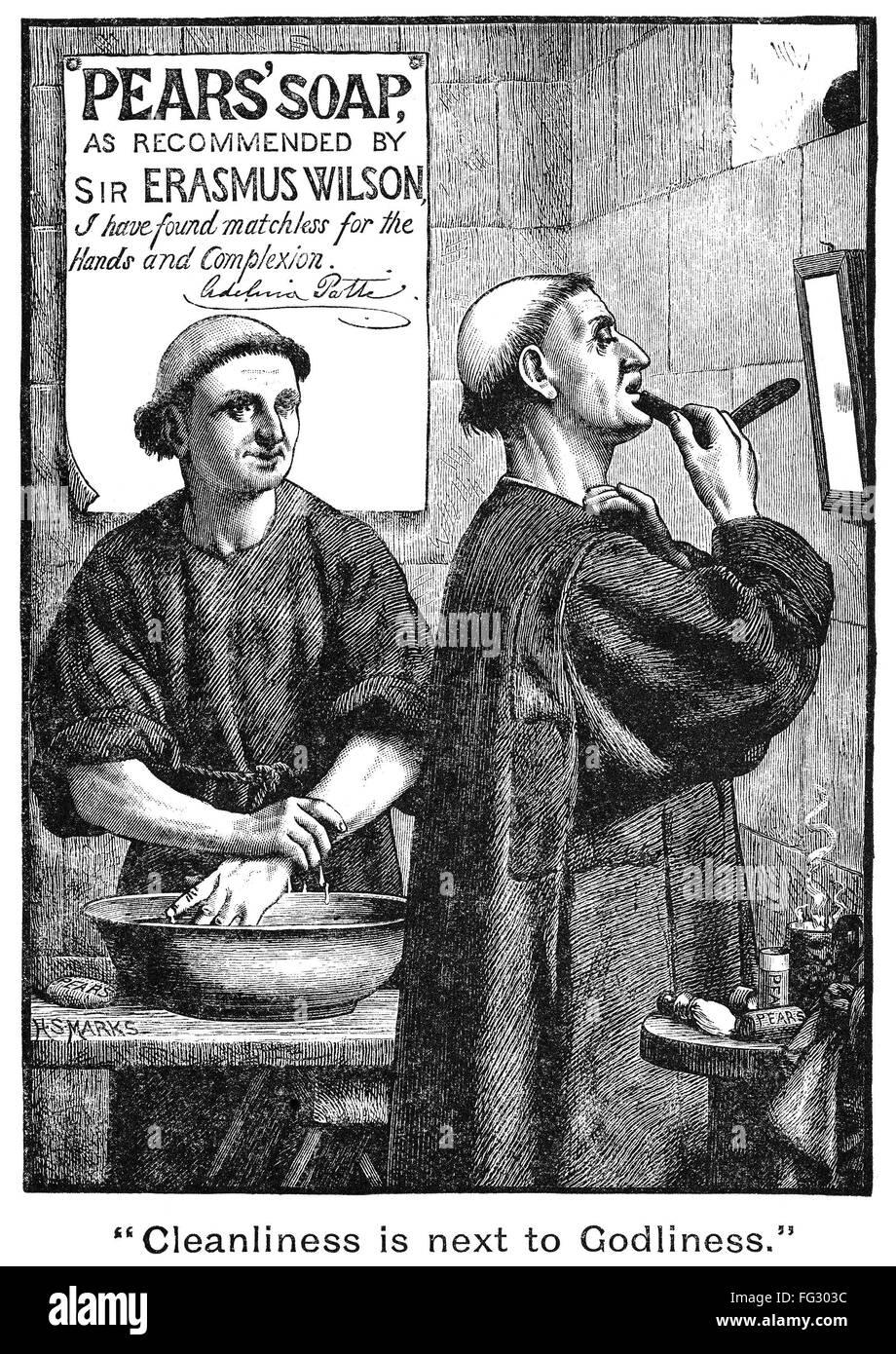 PEARS' SOAP AD, 1886. /nAmerican magazine advertisement, 1886 Stock ...