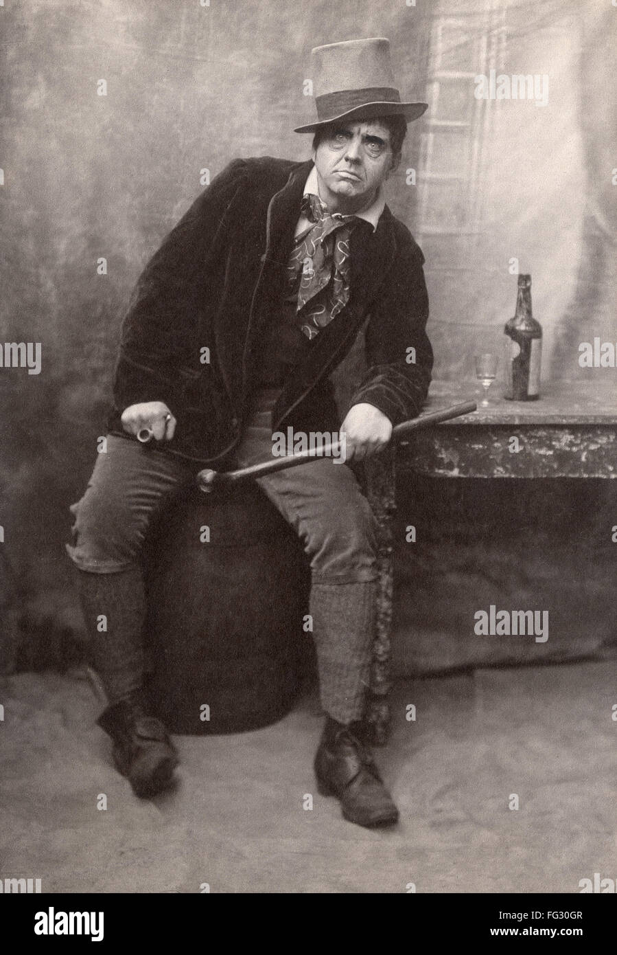 ACTOR, 19th CENTURY. /nAn actor in the role of Bill Sykes from the ...