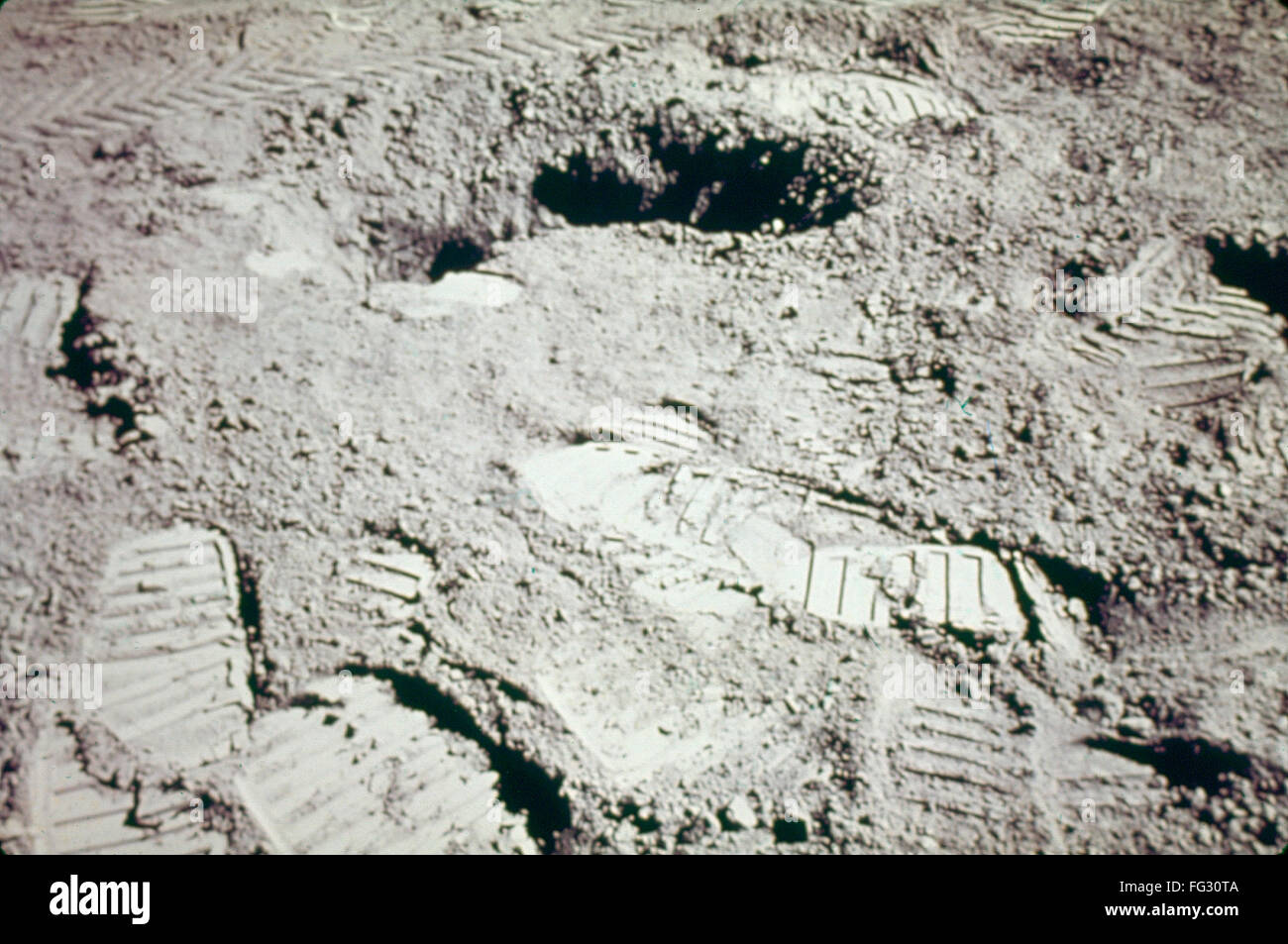 APOLLO 15: FOOTPRINTS, 1971. /nBoot prints from the Apollo 15 ...