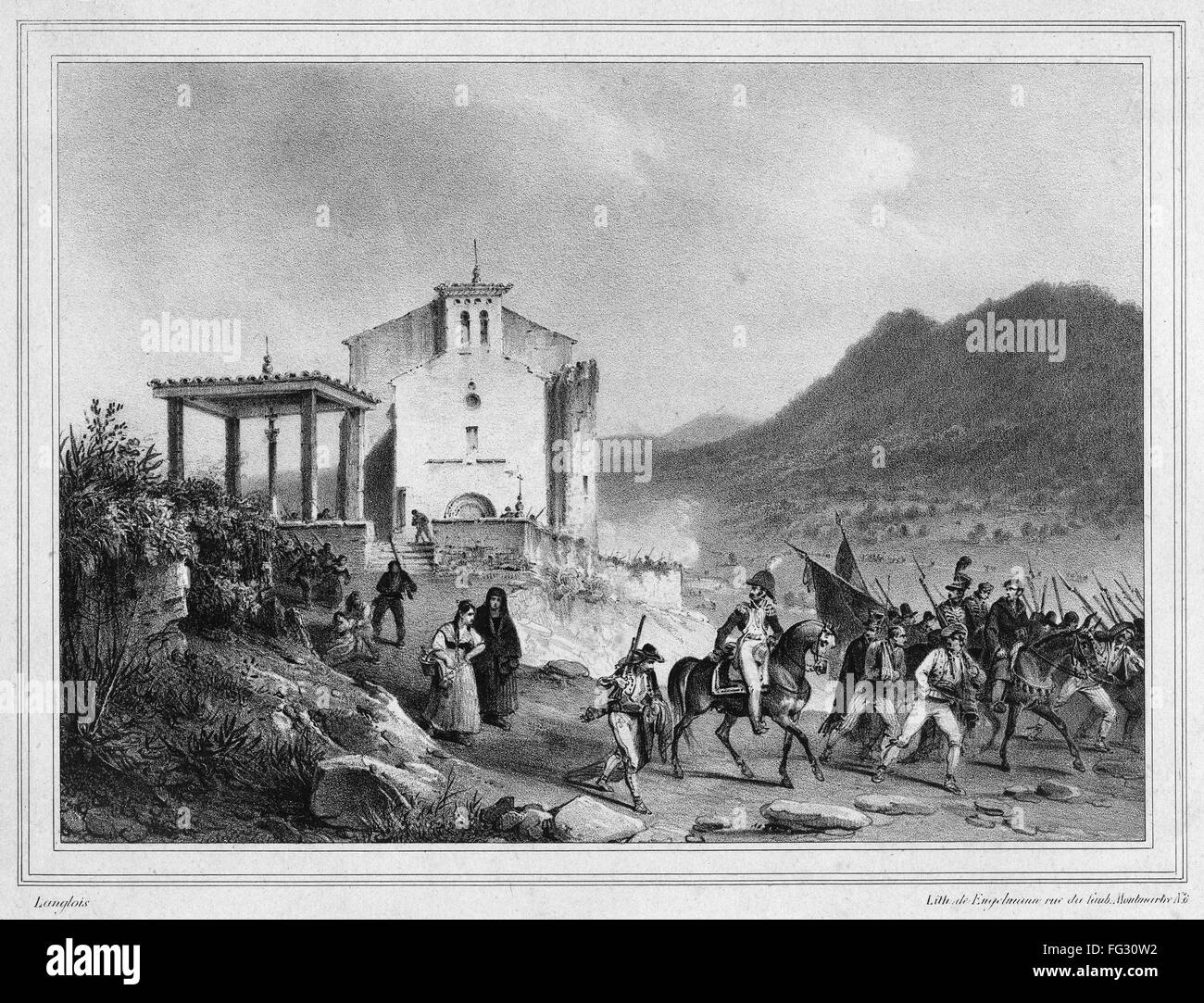 PENINSULAR WAR, 1811. /nFrancisco Rovira of Spain, with his band of ...
