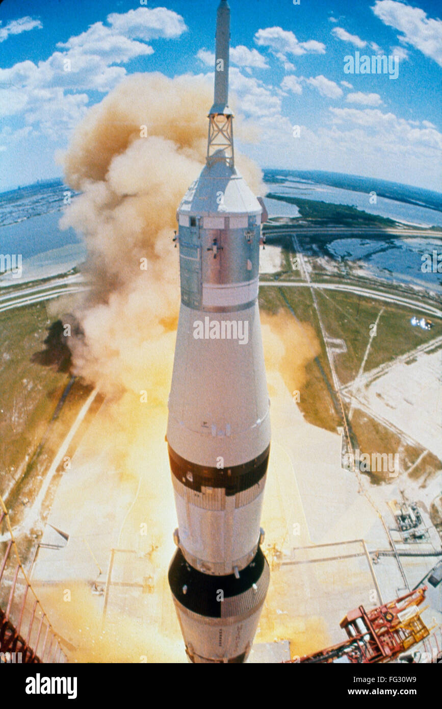 APOLLO 16: LAUNCH, 1972. /nThe launch of the Apollo 16 from Kennedy ...