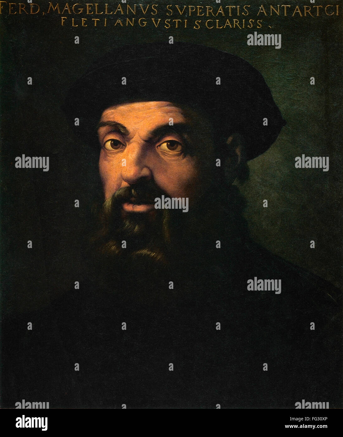 FERDINAND MAGELLAN /n(c1480-1521). Portuguese navigator. Painting by an ...