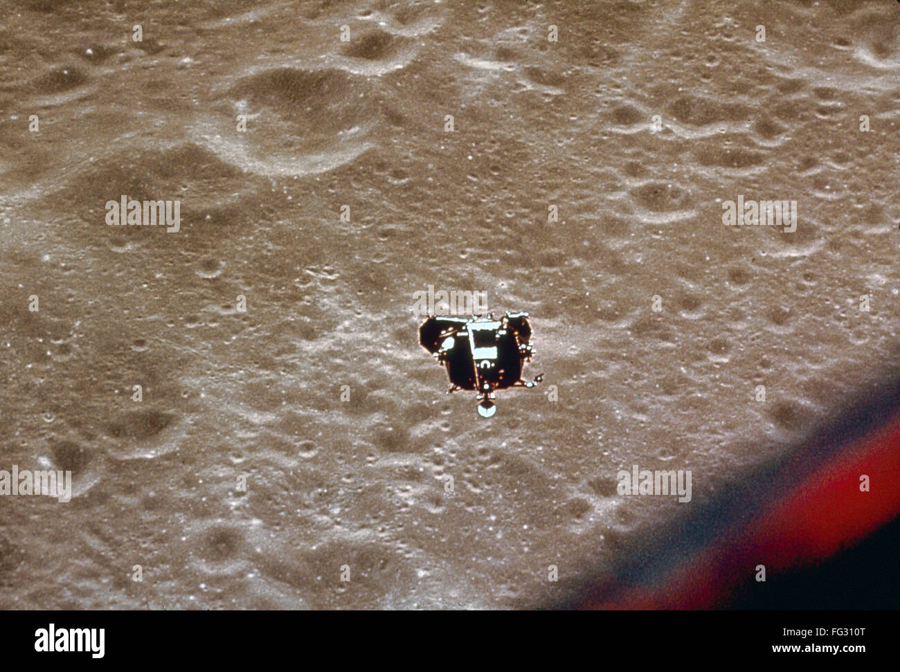 APOLLO 10, 1969. /nThe Apollo 10 Lunar Module approaching the Command ...