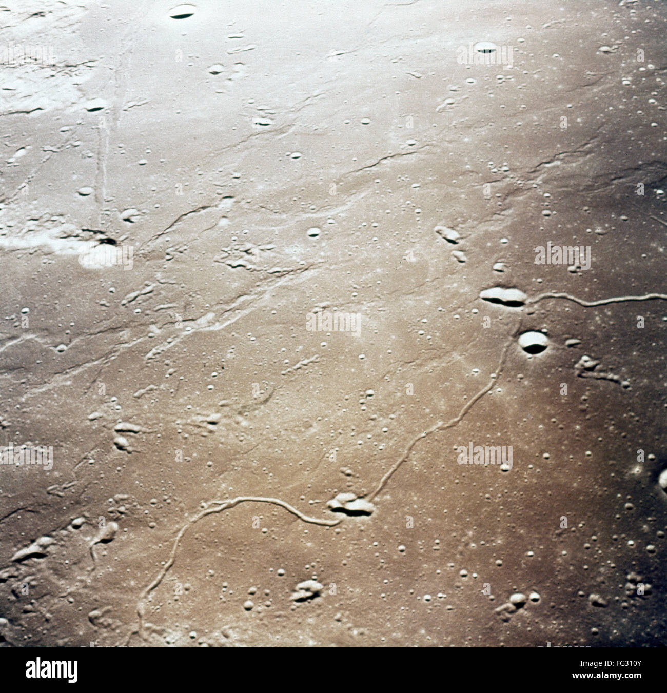 APOLLO 10: MOON, 1969. /nA view of a part of the Sea of Tranquility on ...