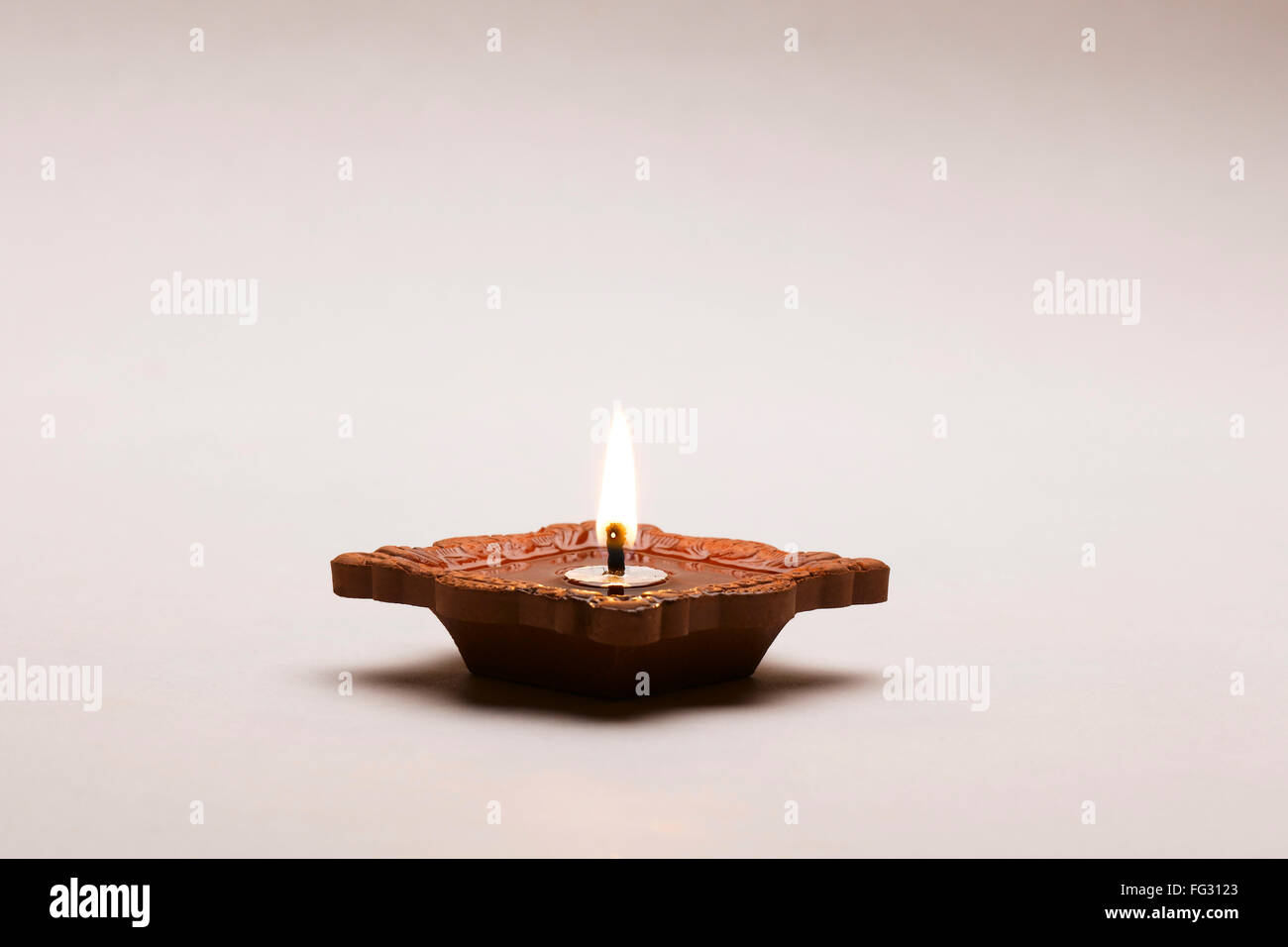 One Diya Diwali Festival Stock Photo - Alamy