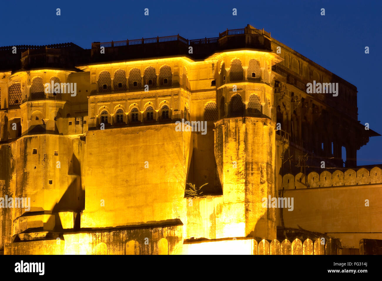 Amber fort night india hi-res stock photography and images - Alamy
