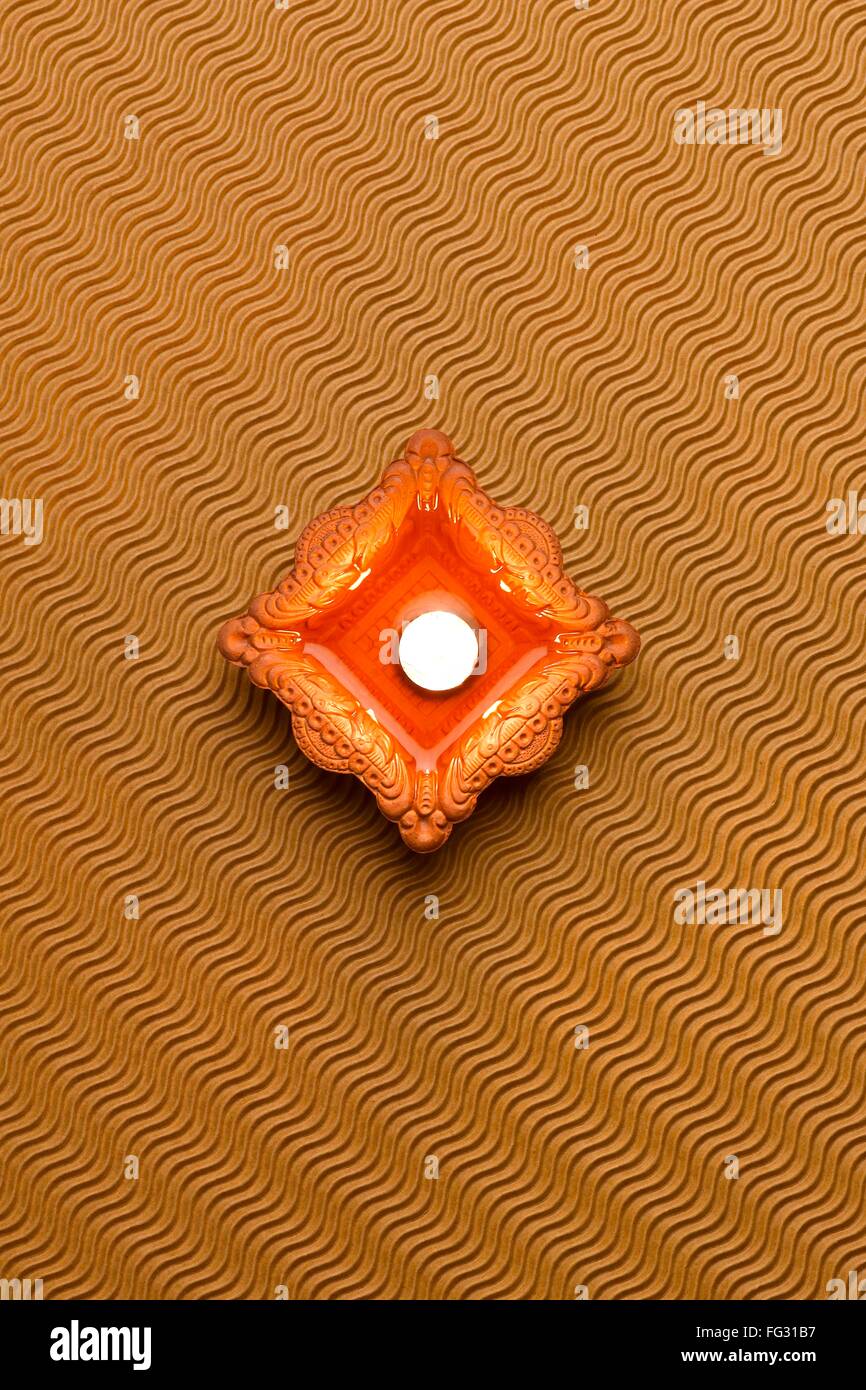 One Diya Diwali Festival Stock Photo - Alamy