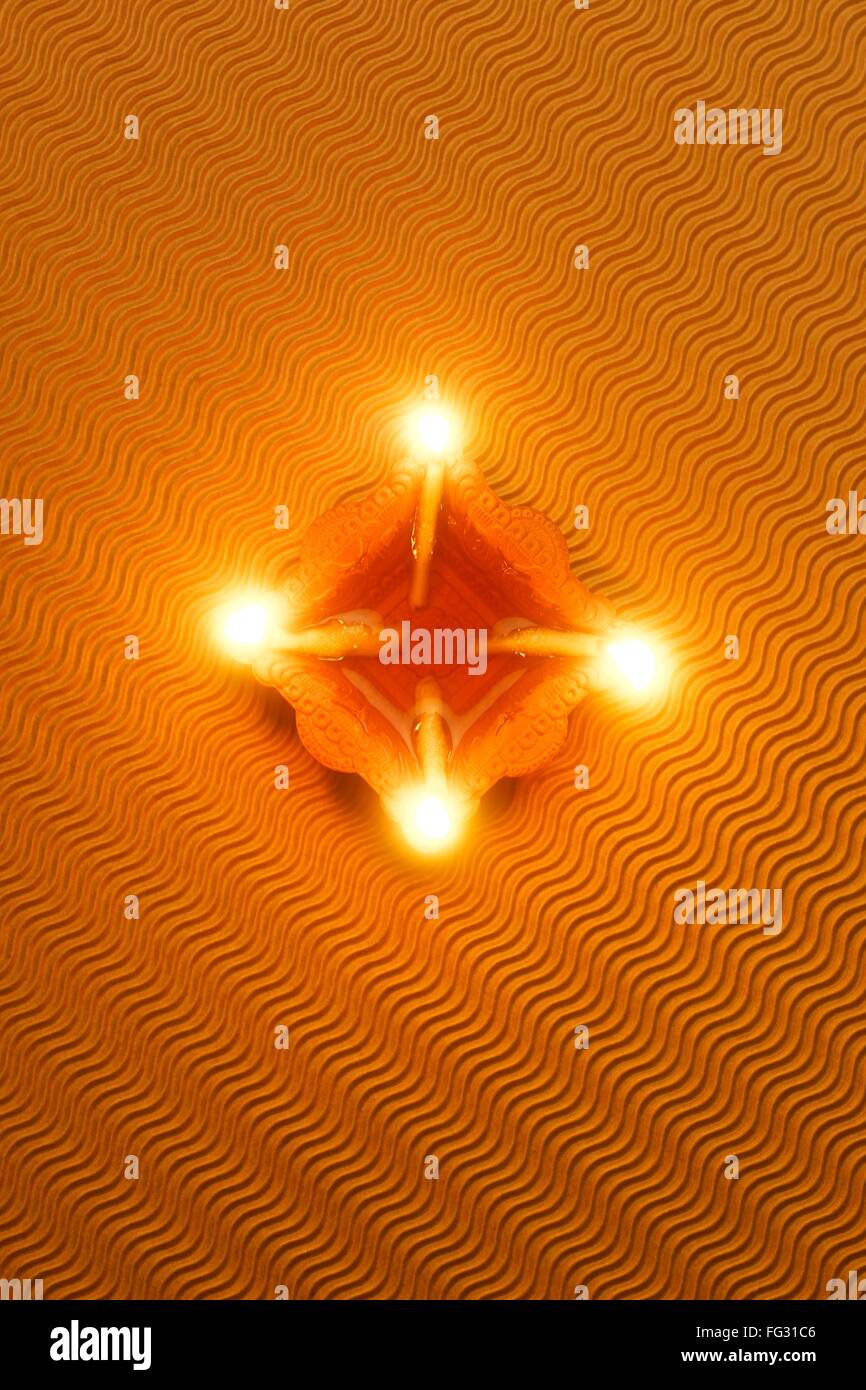 One Diya Diwali Festival Stock Photo - Alamy