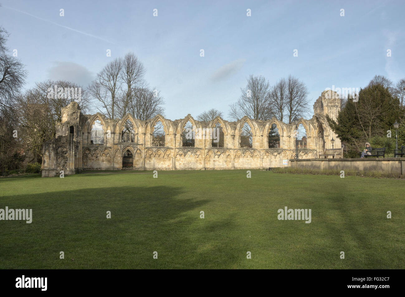 St Mary's Abbey. York Stock Photo - Alamy